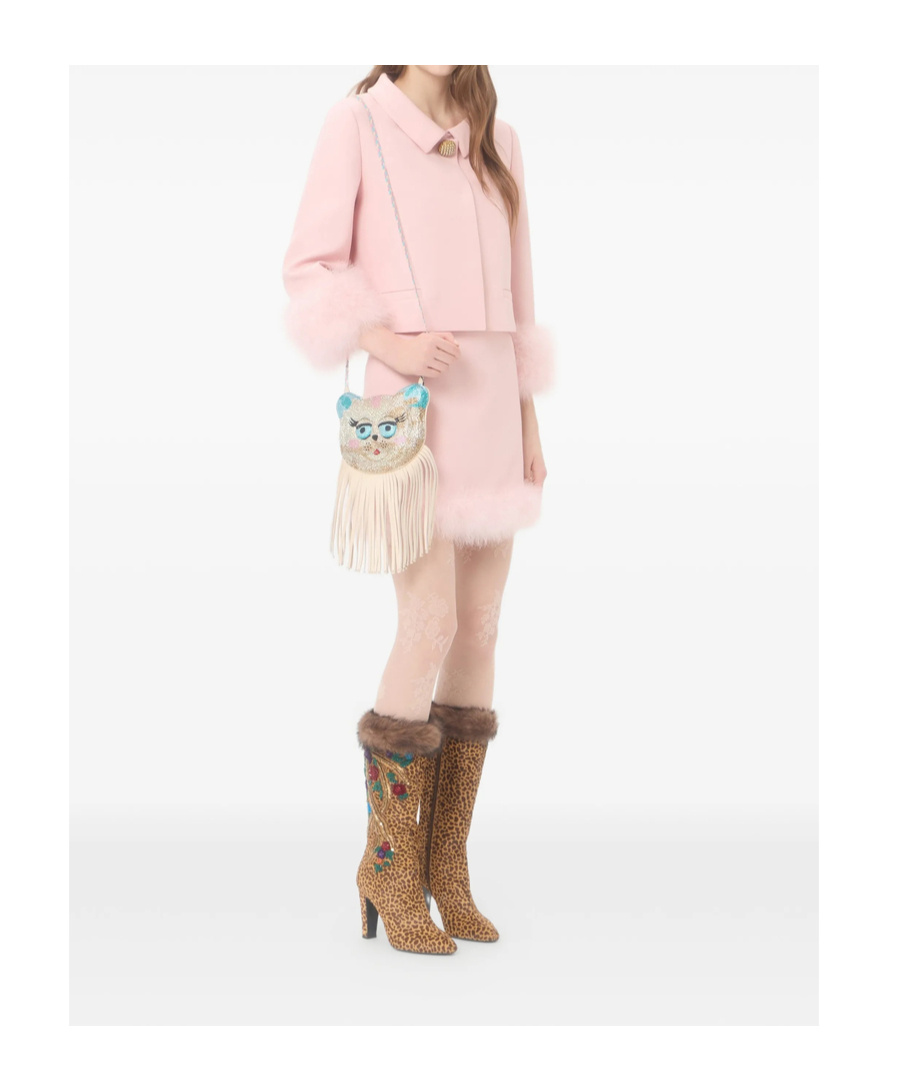 VALENTINO Valentino Embellished Fringed Shoulder Bag